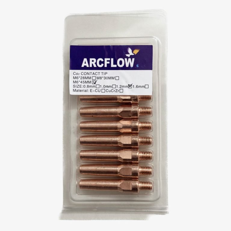 Copper MIG Welding Contact Tip M6 45MM Arcflow | Arcflow Industries ...